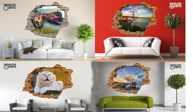 Vinilo 3D de pared - descuento: 87% - 19.99 € | Oferplan, Oferplan