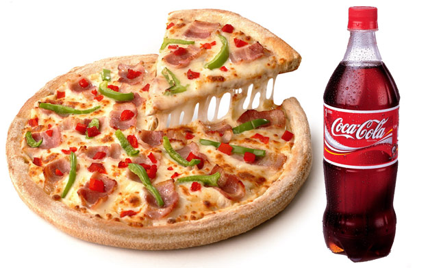 Pizza grande con 3 ingredientes + refresco de 1 litro - descuento: 59% ...
